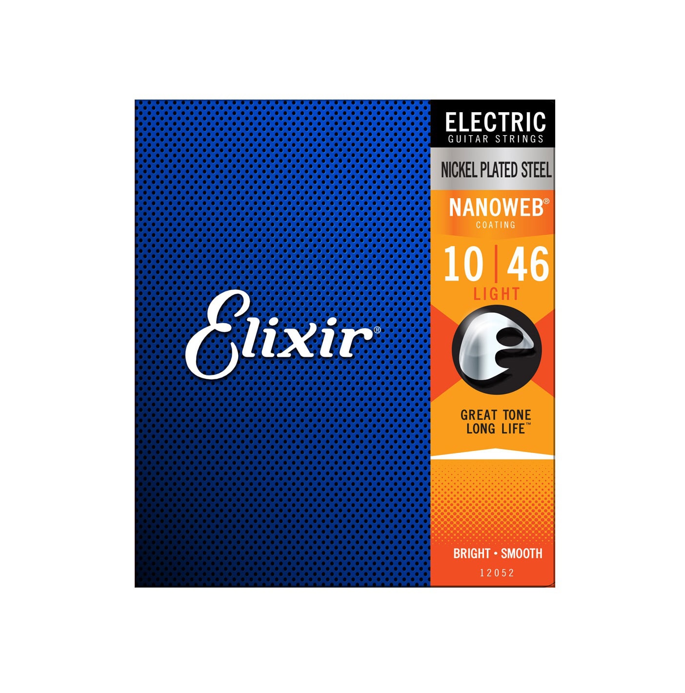 Elixir Electric Guitar Strings, 6-String Light Nanoweb 12052