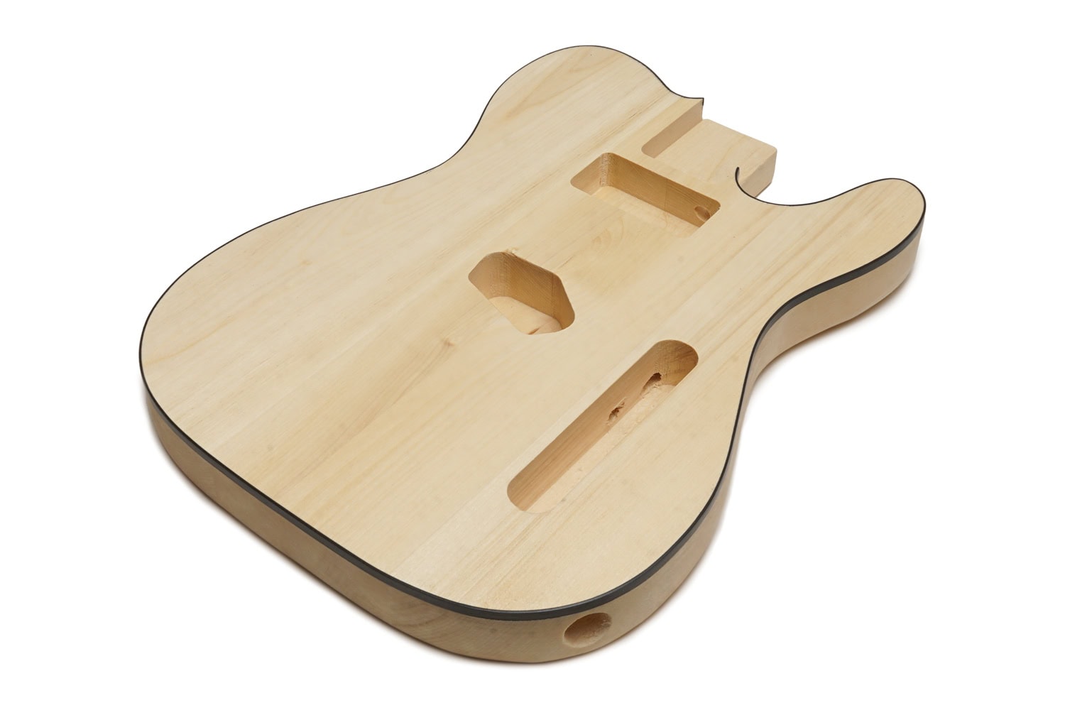 Shop Solo TCB4B-U Unfinished Guitar Body With Black Binding Online