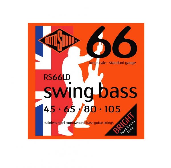 Rotosound RS66LD Swing Bass 66 Stainless 4-String Set 45-105