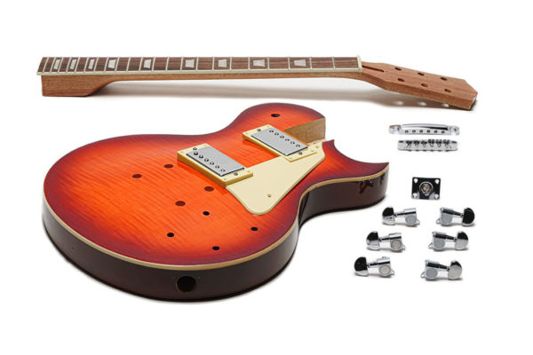 Shop Solo LPK-10TB DIY Guitar Kit With Flame Burst Body Online