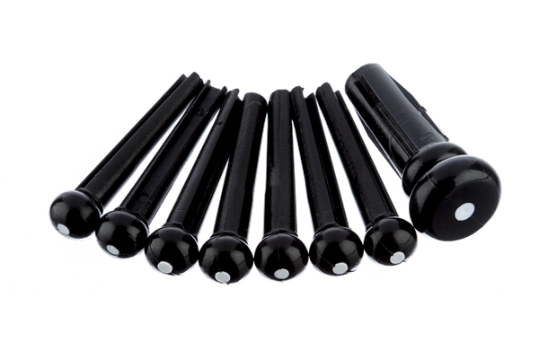 Shop Fender® Black with White Dot Bridge Pin Set Online