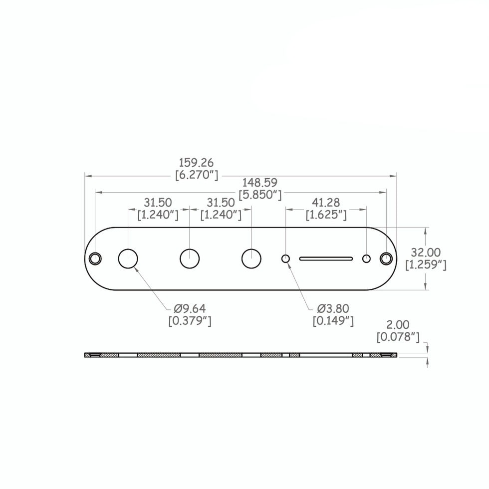 Shop Solo Pro 3-Hole Tele Control Plate Online