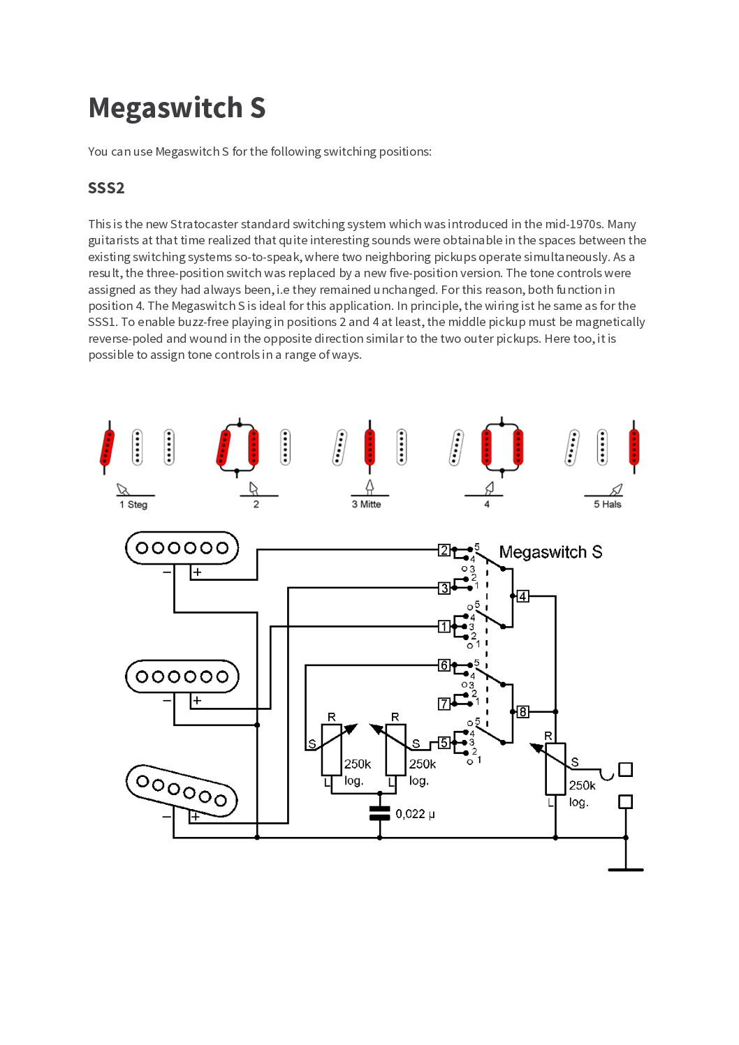 Shop Schaller Megaswitch S+T Model 5-Way Switch Online