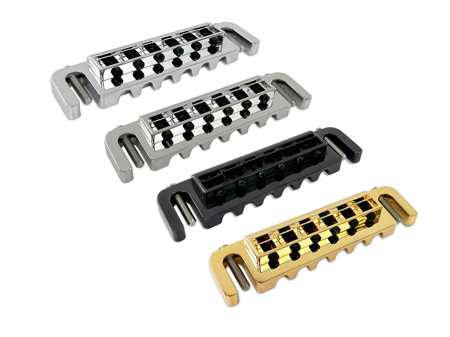 Leo Quan Badass Wraparound Guitar Bridge - SAE Locking Studs