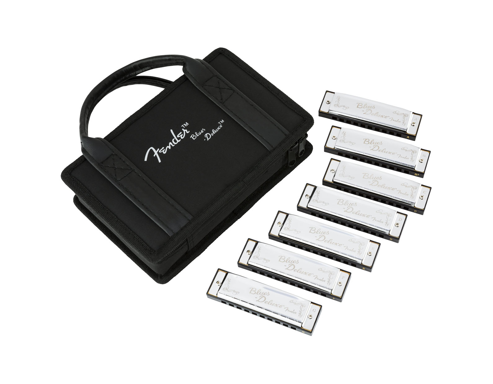 Shop Fender® Blues Deluxe Harmonicas - 7 Pack with Case Online